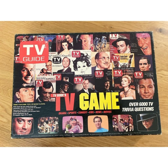 Triangle Publications | Games | 8s Tv Guide Trivia Board Game 980s ...